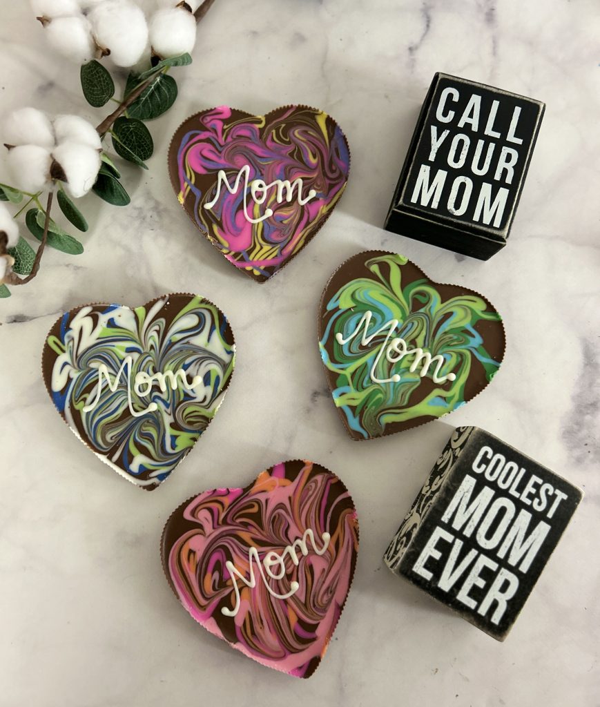 Just for Mom | Gourmet Chocolate Swirled Heart, 4 oz.